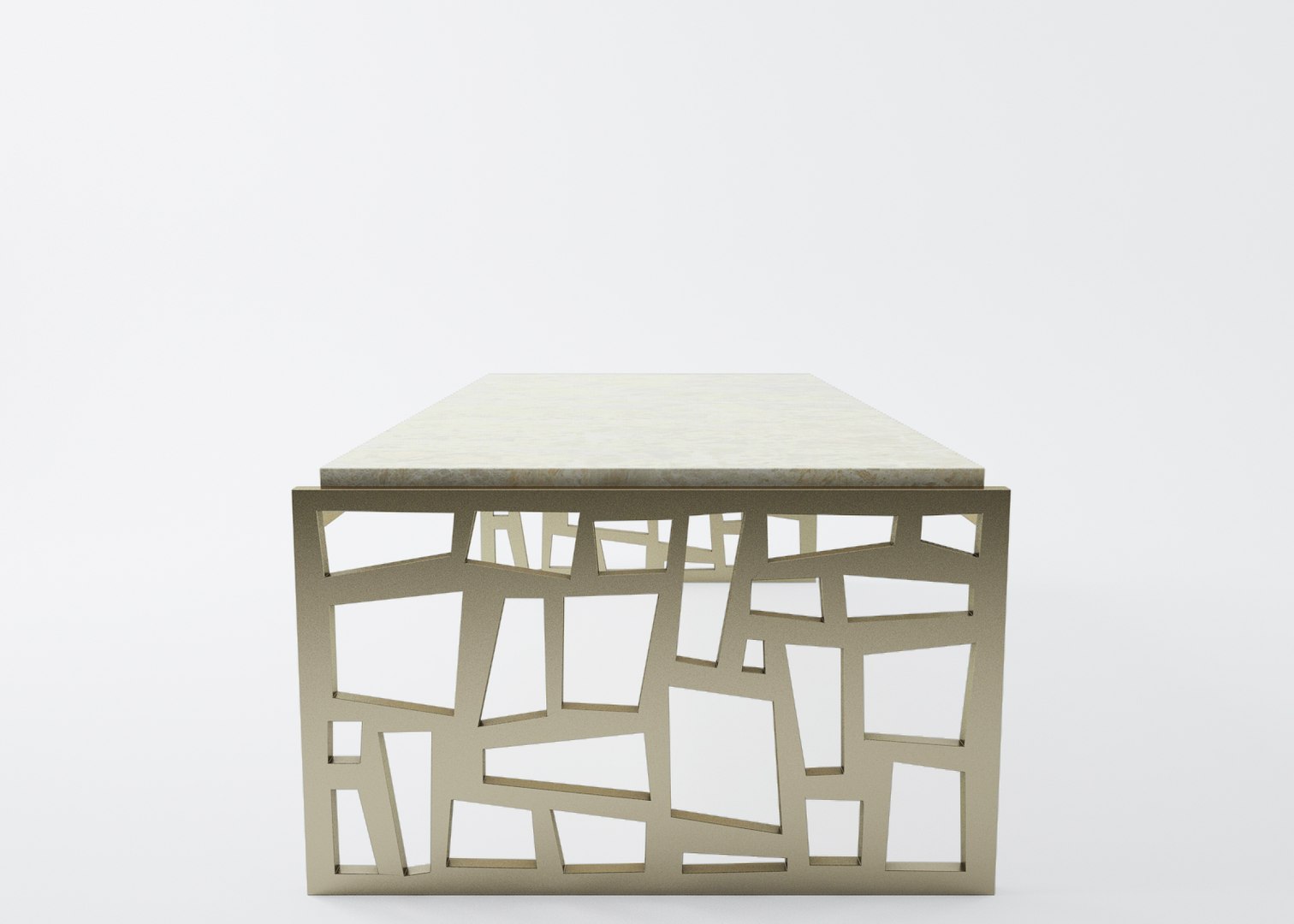 3d model gold deform table