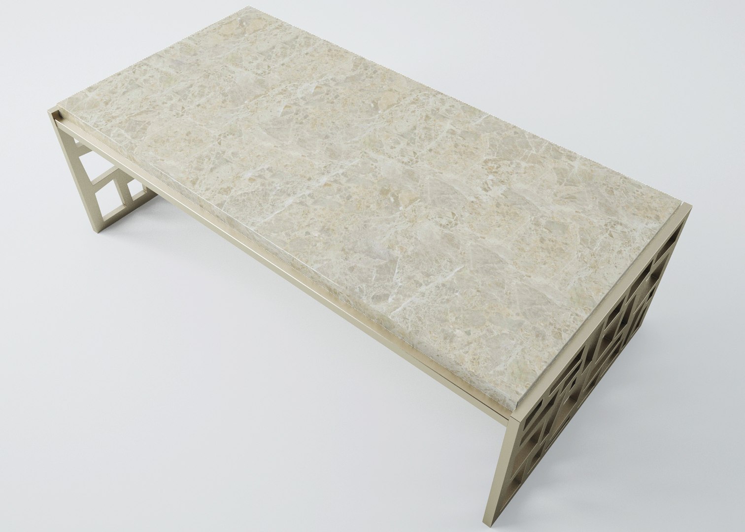 3d model gold deform table