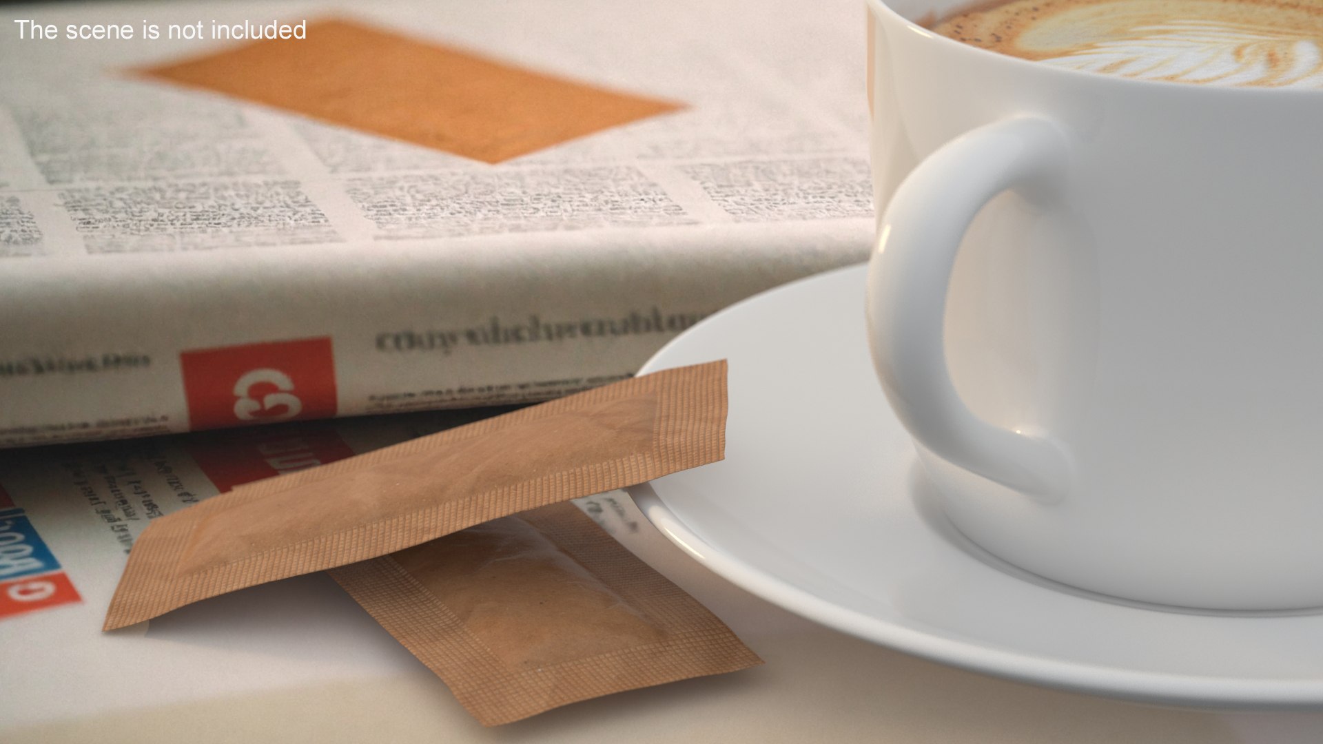 Realistic Sugar Packet 3D Model - TurboSquid 2309980