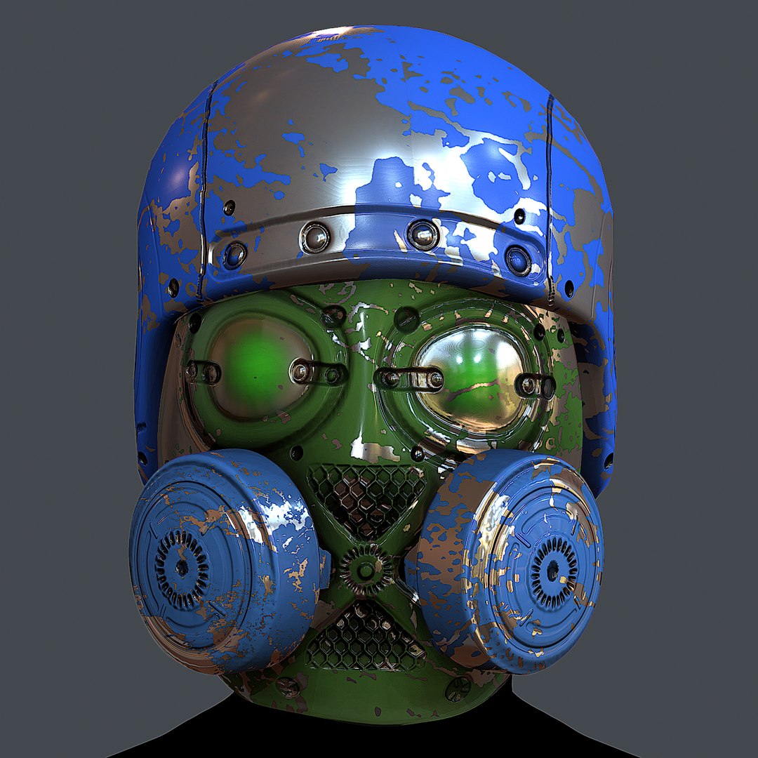 Gas mask respirator scifi mode 3D model - TurboSquid 1756054