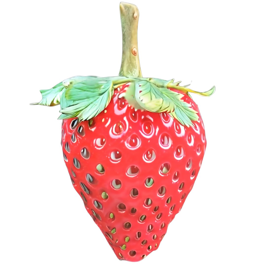 3D Strawberry 3 transparent 3D model 3D model model - TurboSquid 2180977