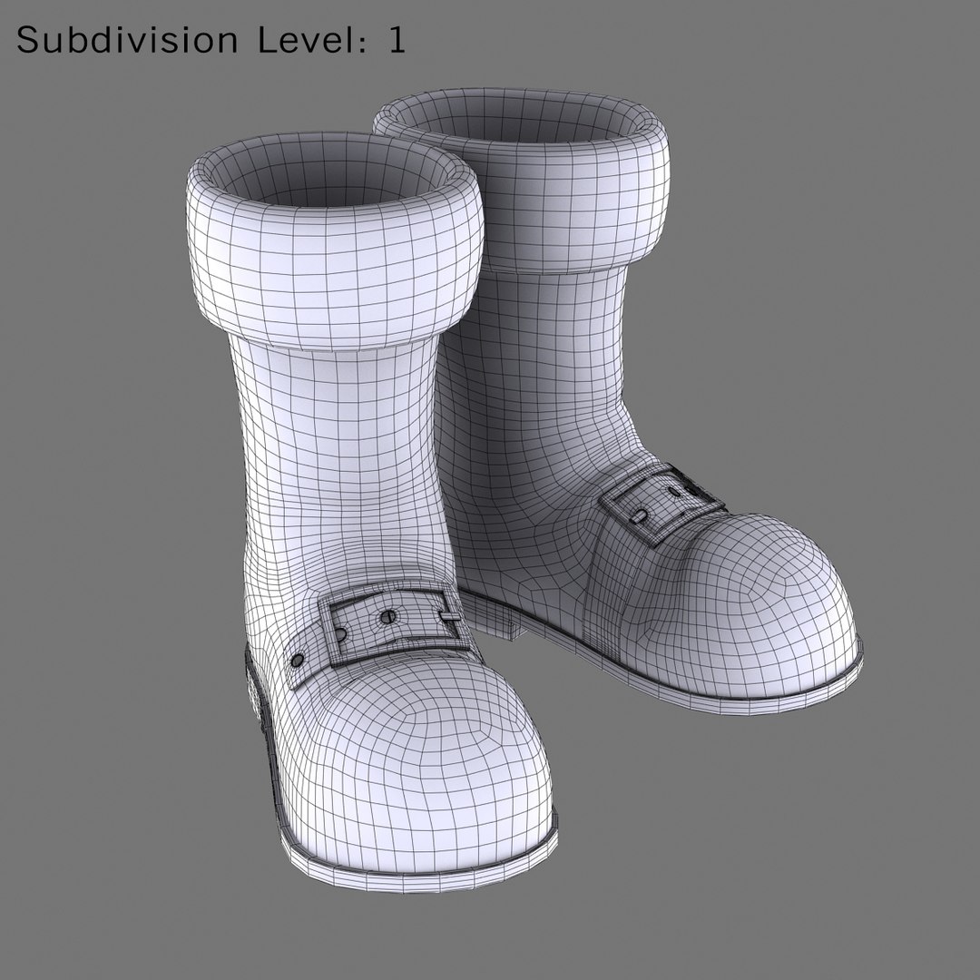 3D Santa Boots - TurboSquid 1192392