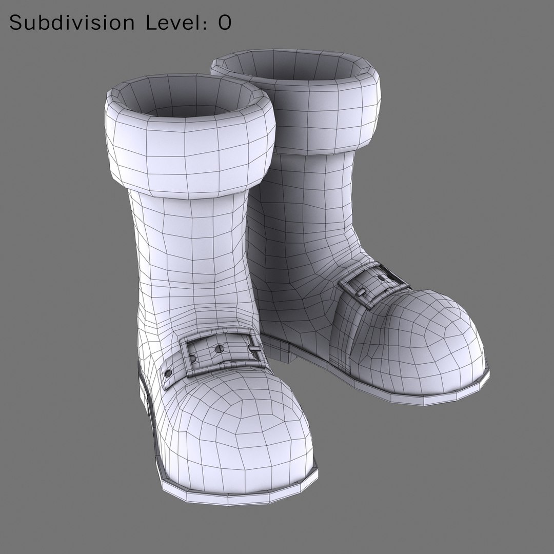 3D Santa Boots - TurboSquid 1192392