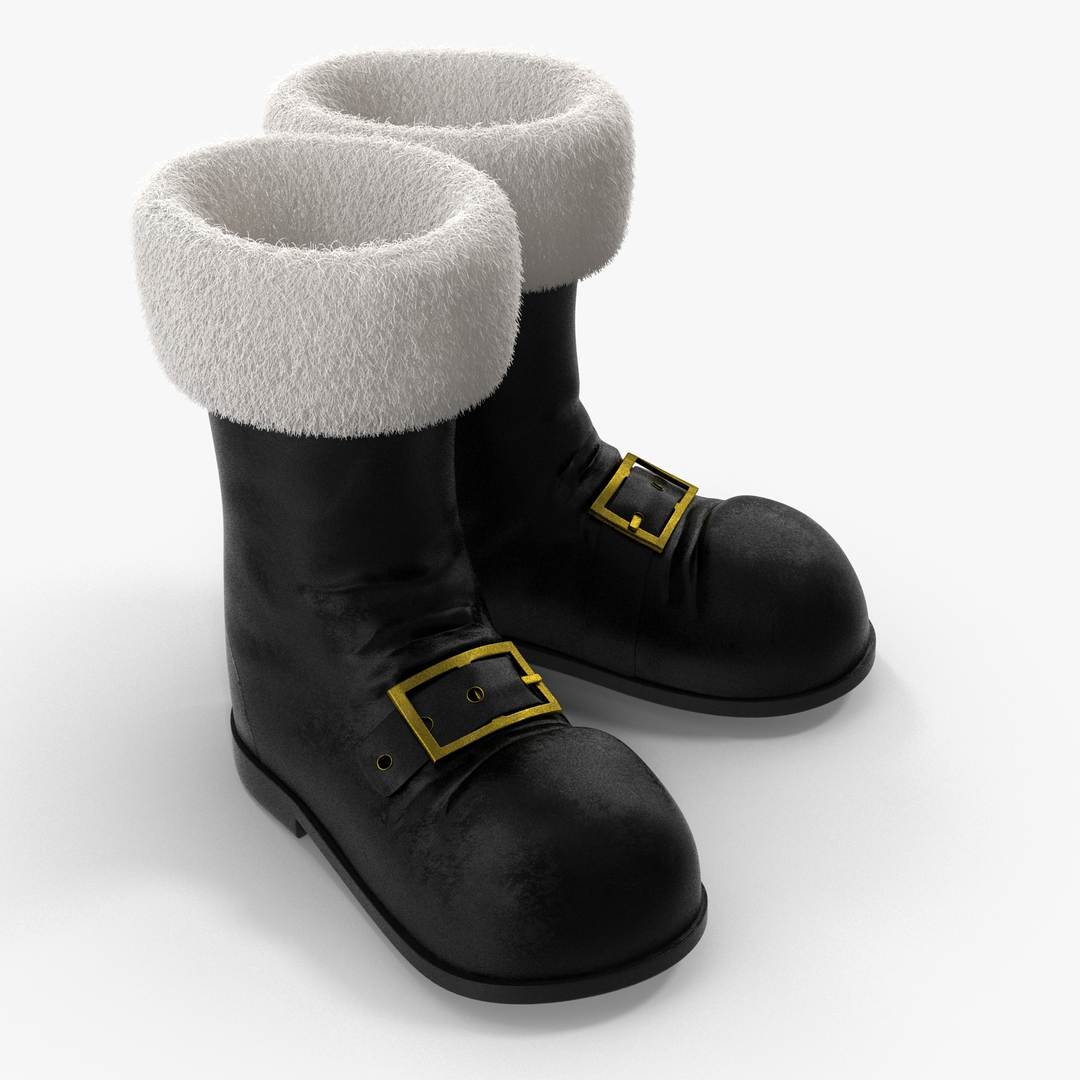 3D Santa Boots - TurboSquid 1192392