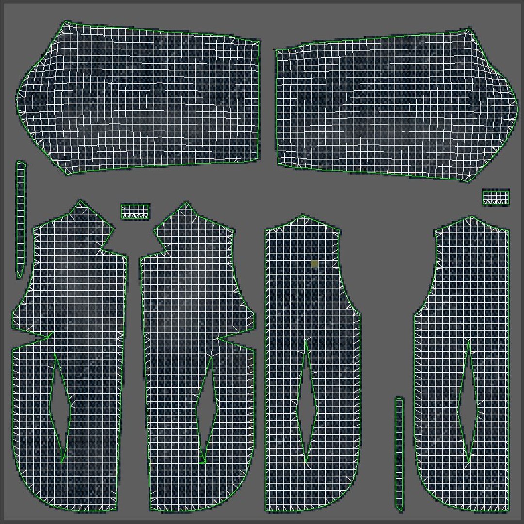 3D Model Uniform Female Denim PBR - TurboSquid 1863265