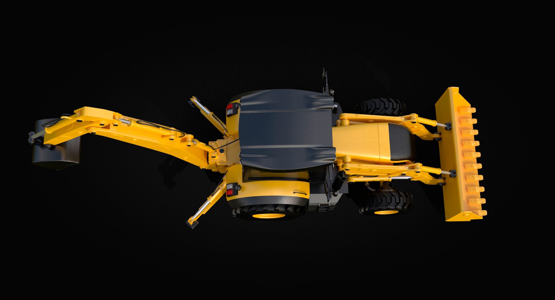 Backhoe Loader 2017 3D Model - TurboSquid 1224096