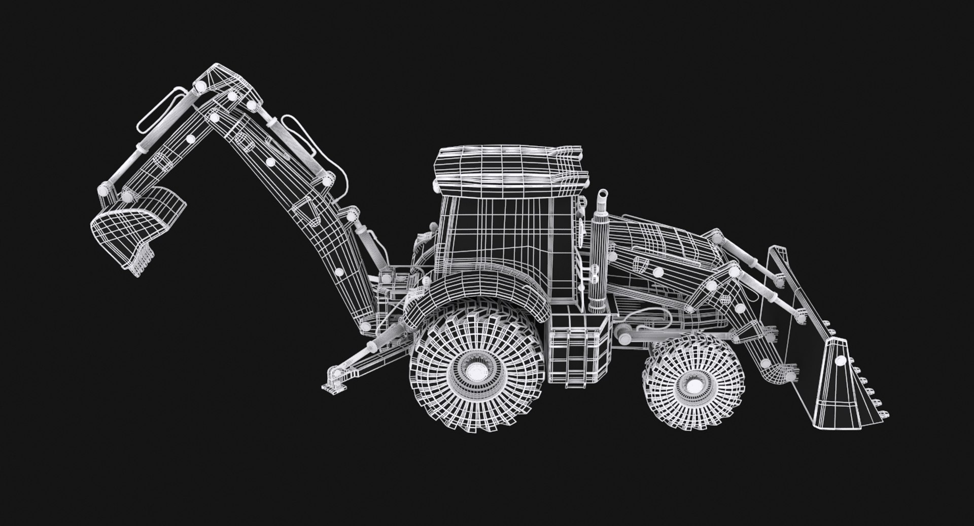 Backhoe Loader 2017 3D Model - TurboSquid 1224096