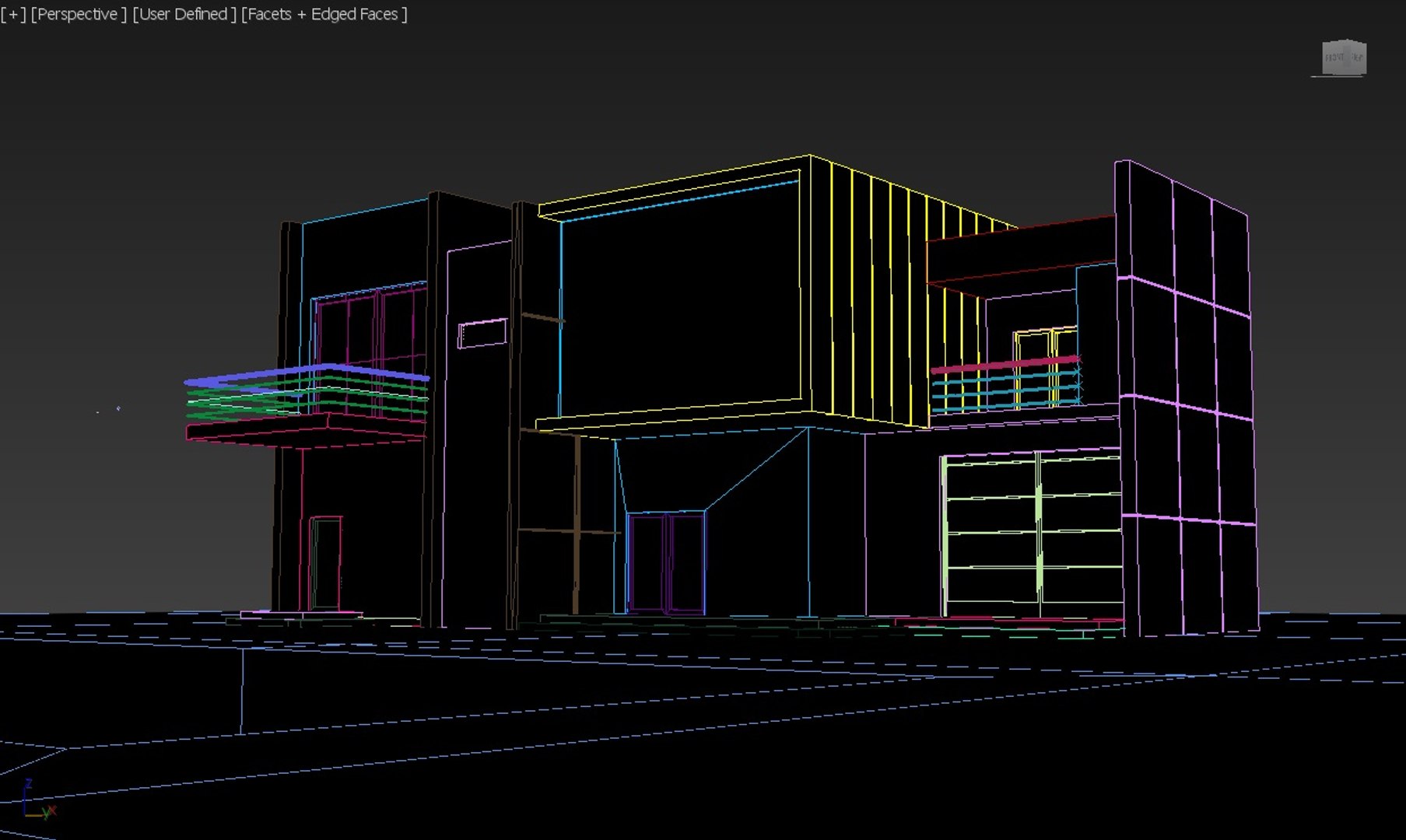 Night Luxury House 3D Model - TurboSquid 1250657