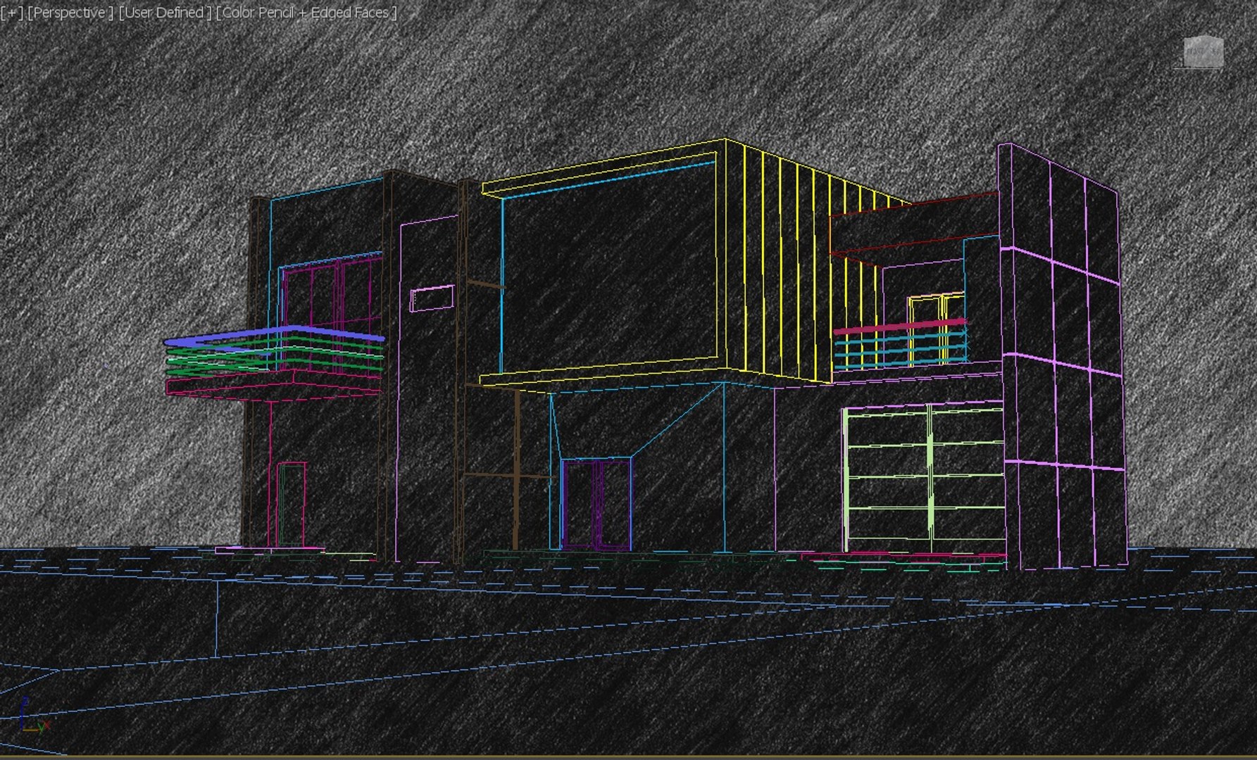 Night Luxury House 3D Model - TurboSquid 1250657