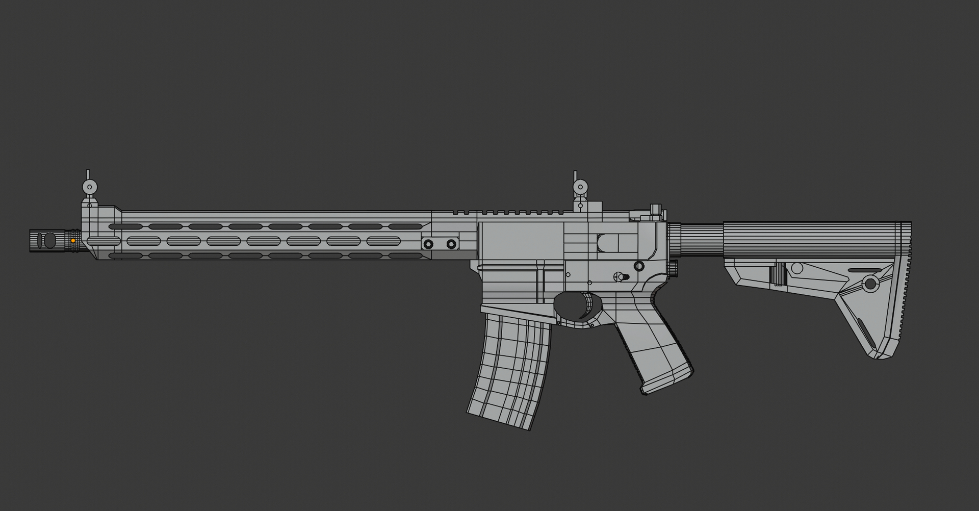 3D ar-15 gun model - TurboSquid 1646041