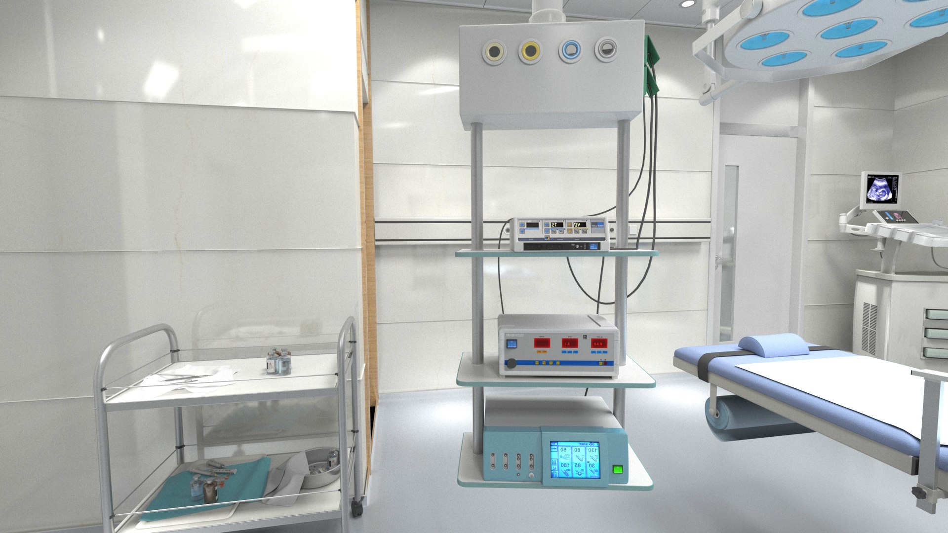 Medical Operating Room Model - TurboSquid 2052012