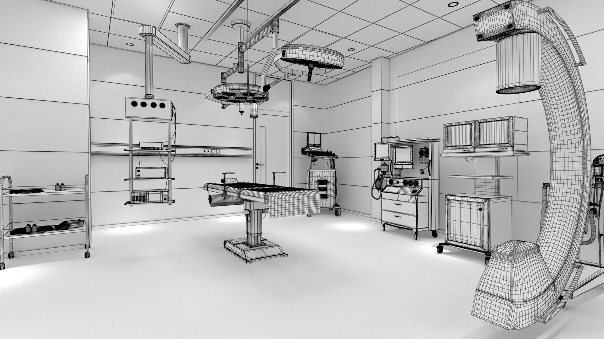 Medical Operating Room Model - TurboSquid 2052012