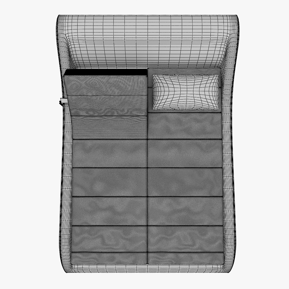 orthopedic relaxing bed 3d model