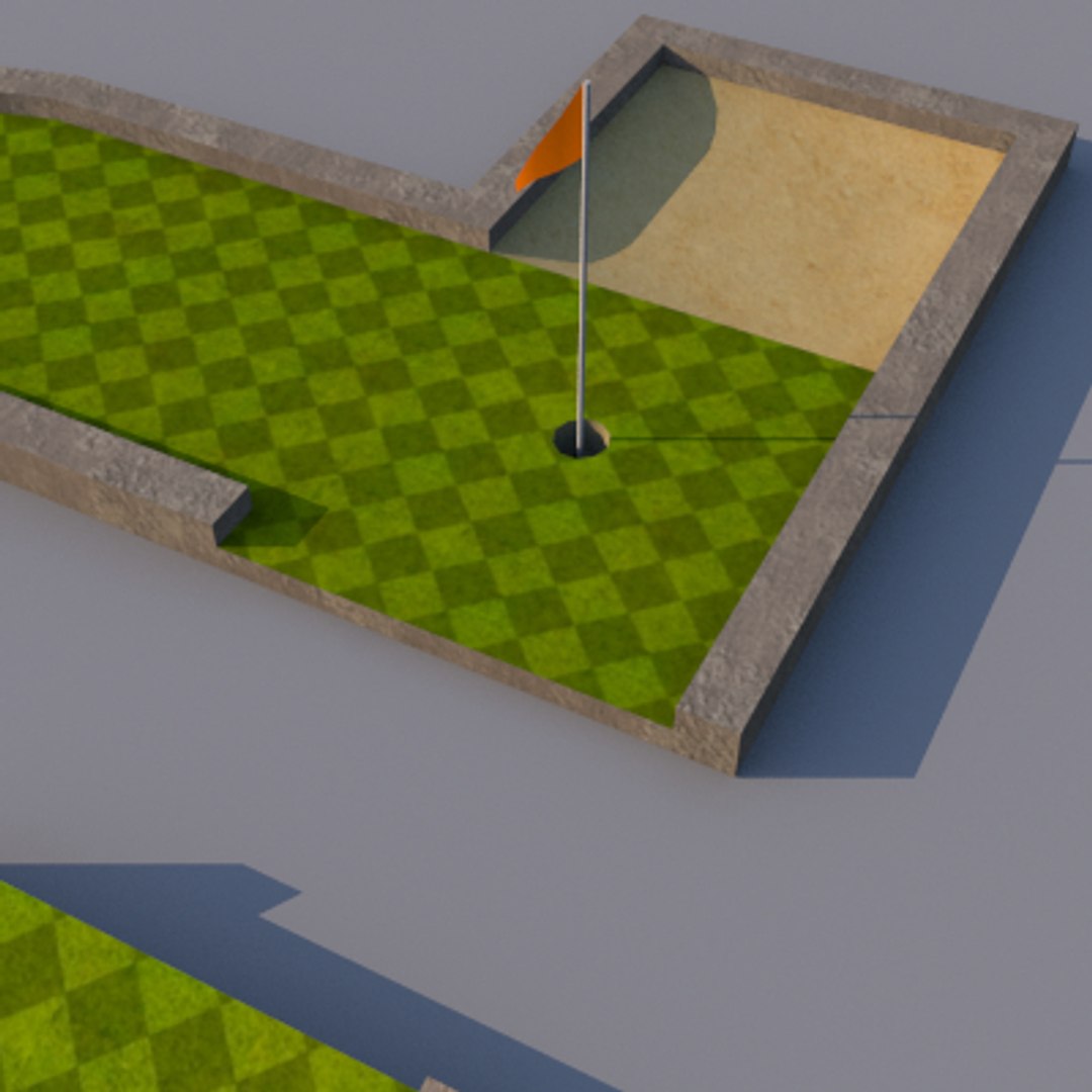 Mini Golf Hole 3d Model