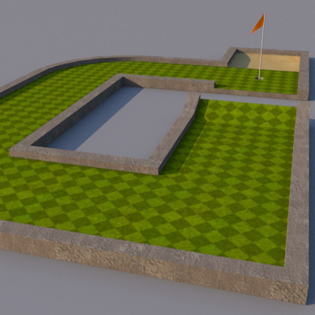Mini Golf Hole 3d Model