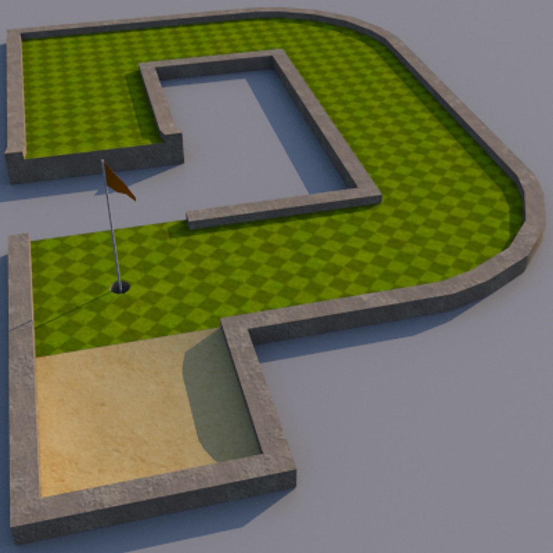Mini Golf Hole 3d Model