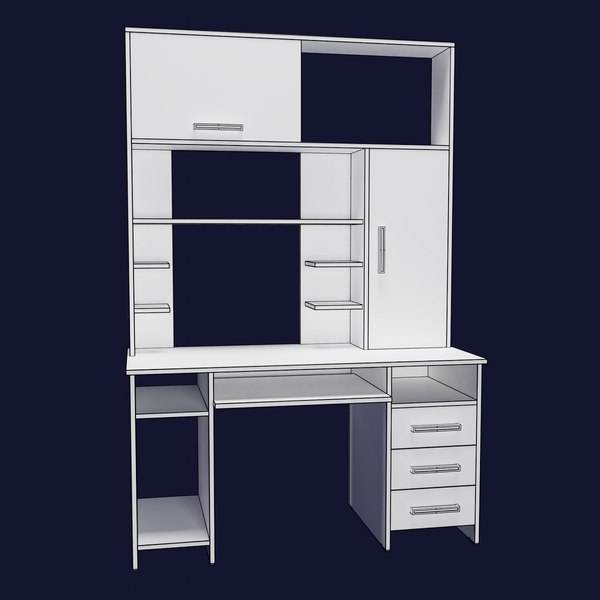 Computer table Leon 3D model - TurboSquid 1748470
