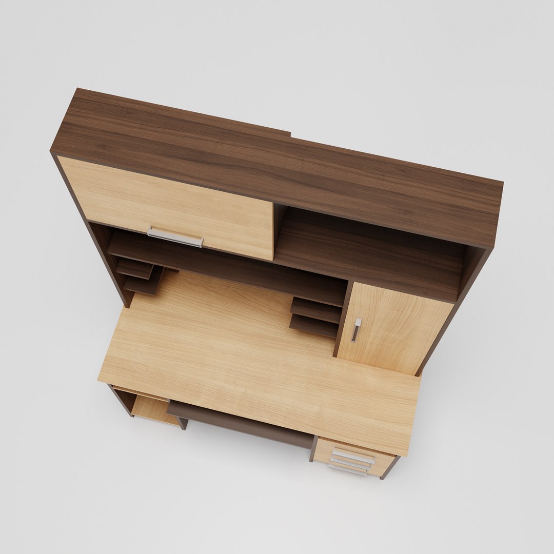 Computer Table Leon 3D Model - TurboSquid 1748470