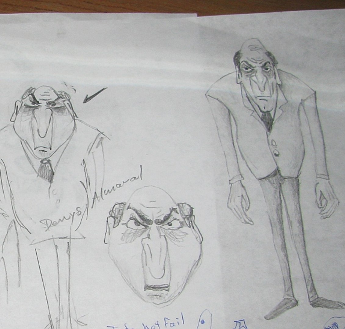 cartoon evil businessman 3d model