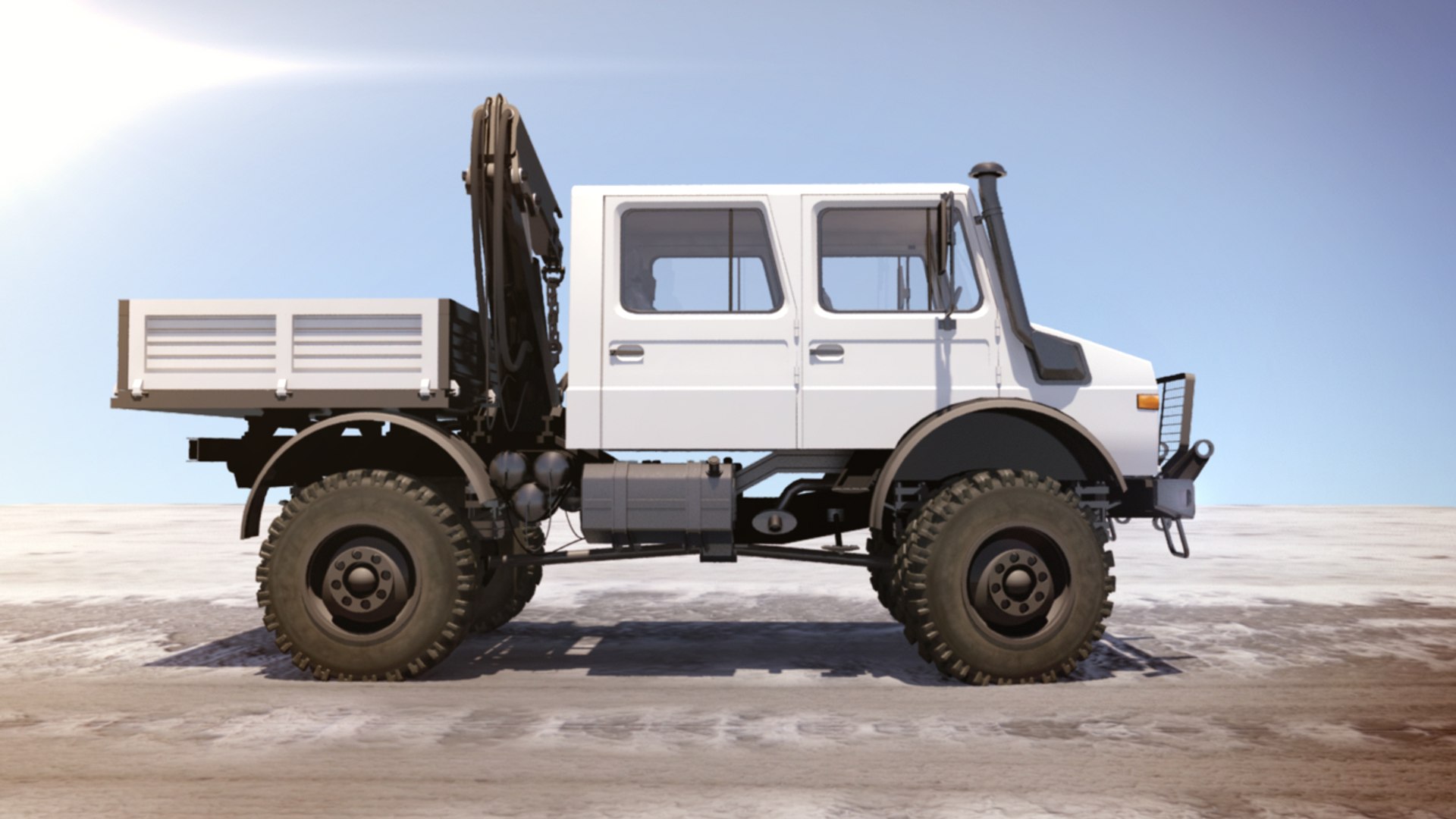Unimog Utility Vehicle 3ds
