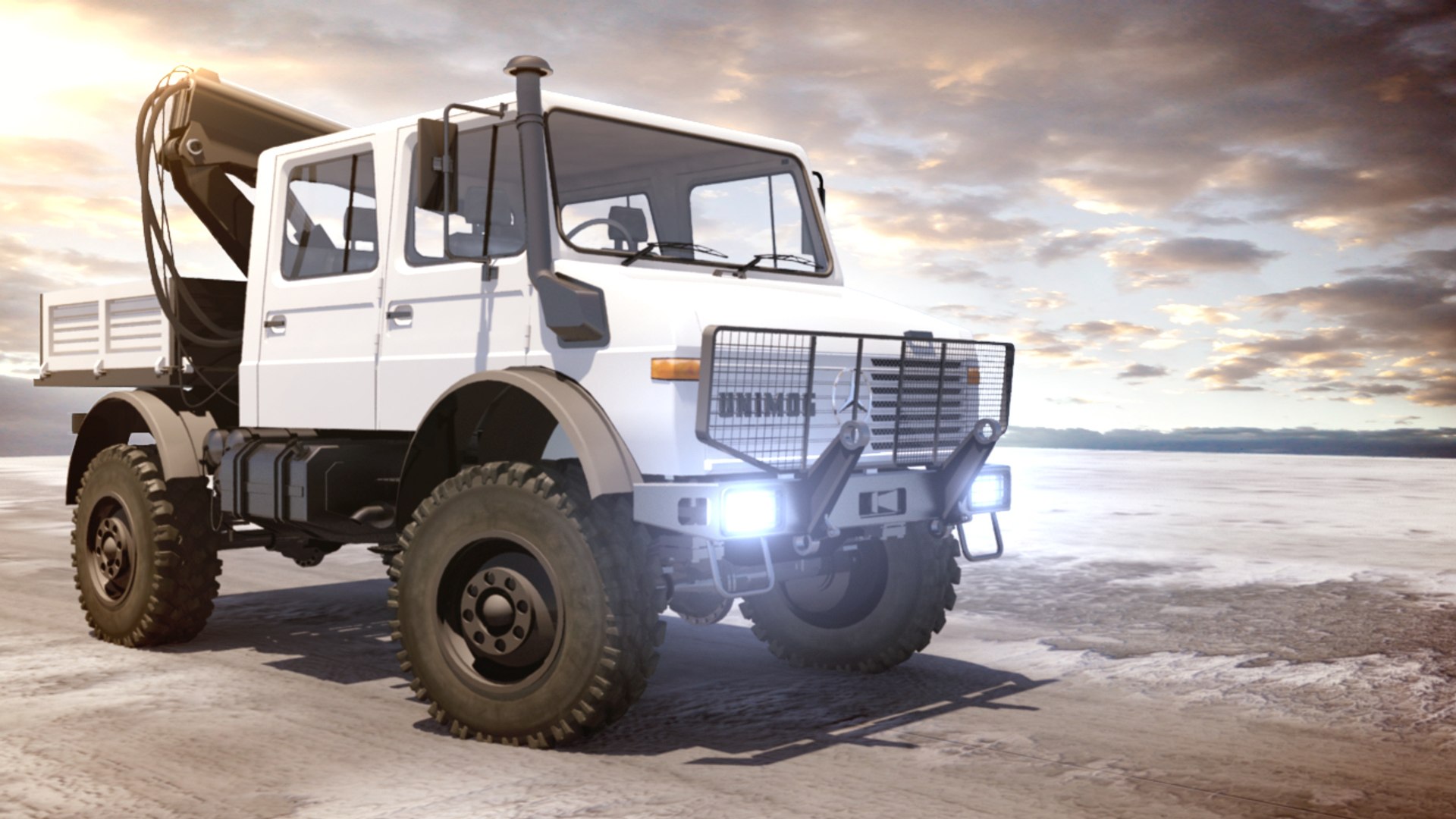 Unimog Utility Vehicle 3ds