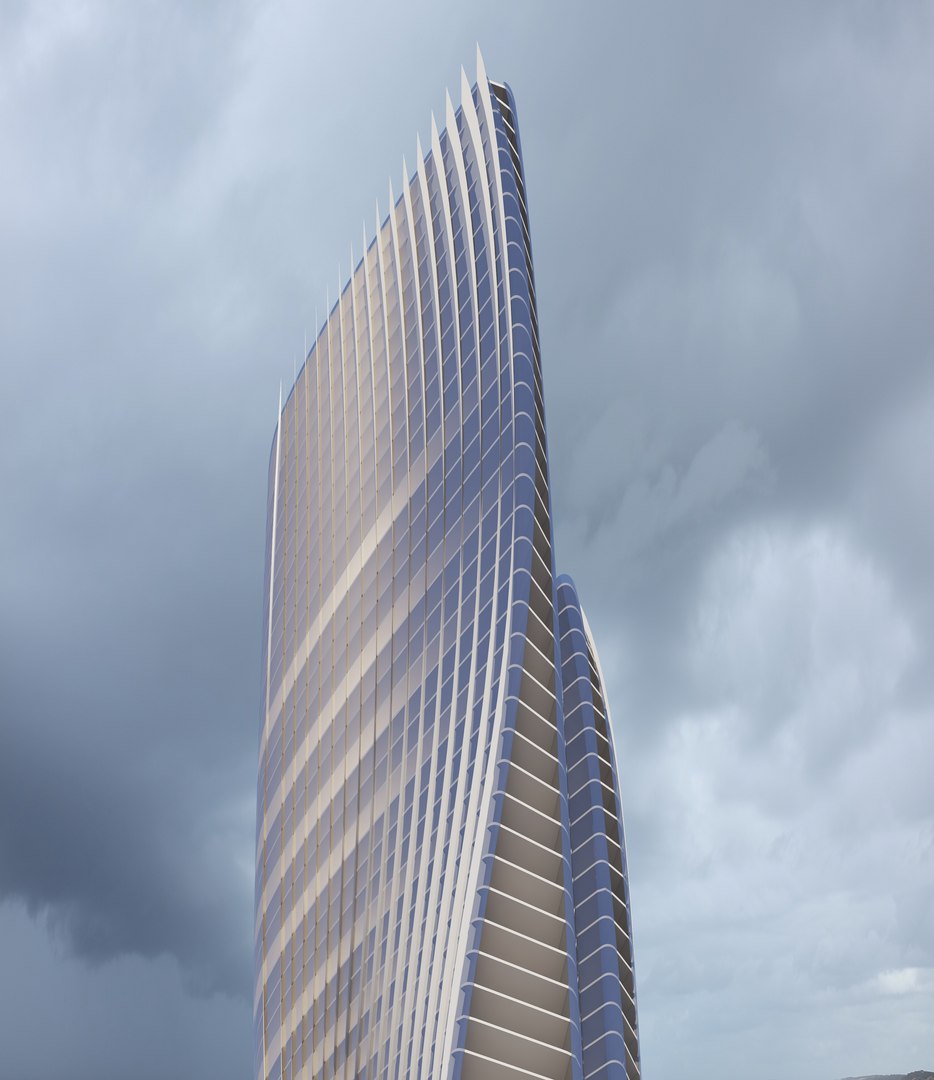 Modern Skyscraper 3D Model - TurboSquid 1847685