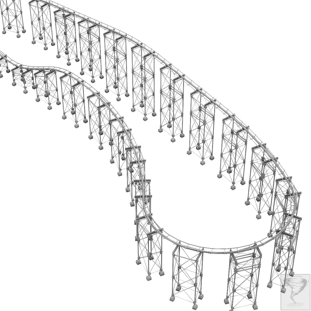 3ds Max Roller Coaster Track