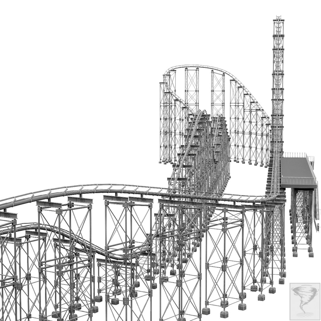 3ds Max Roller Coaster Track