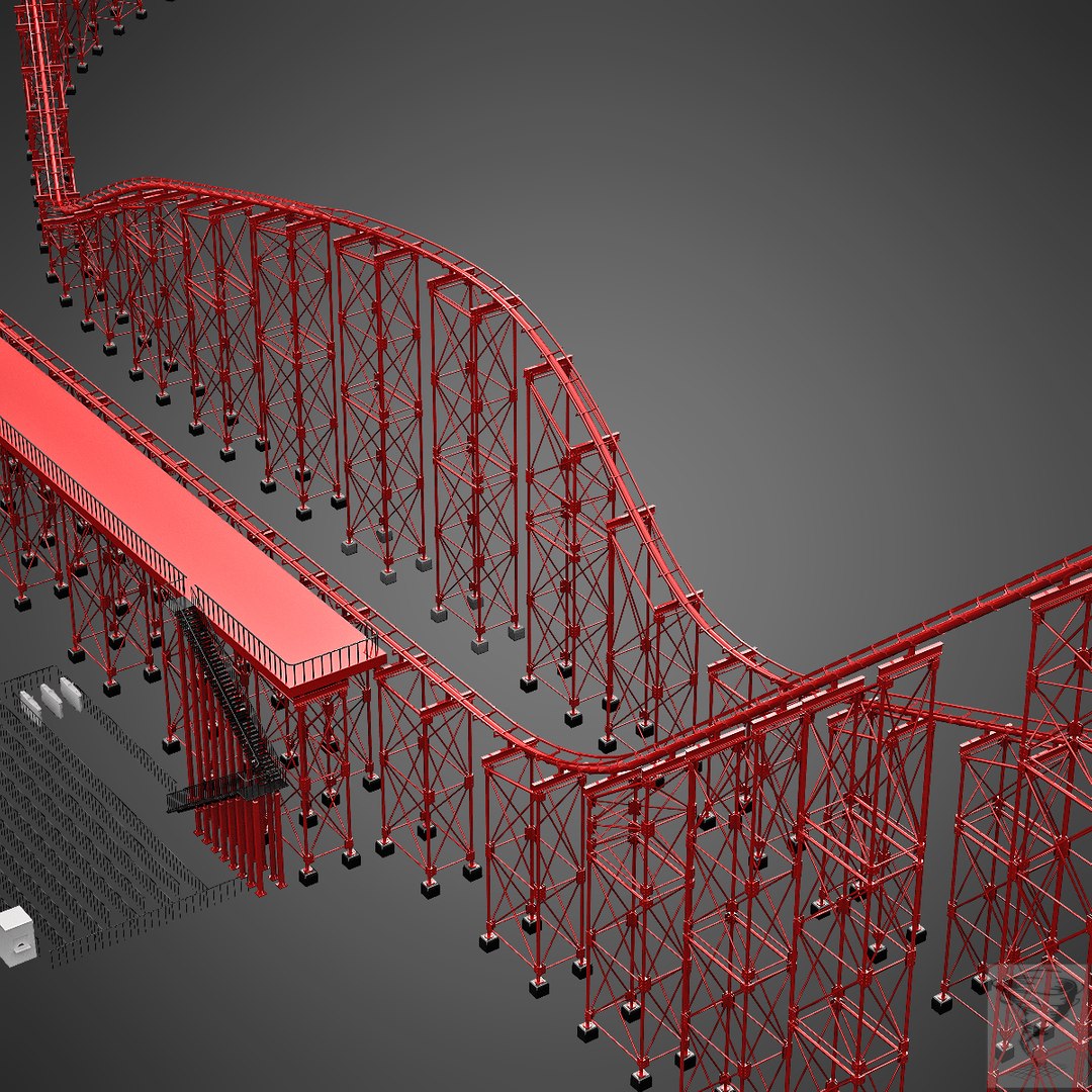 3ds Max Roller Coaster Track
