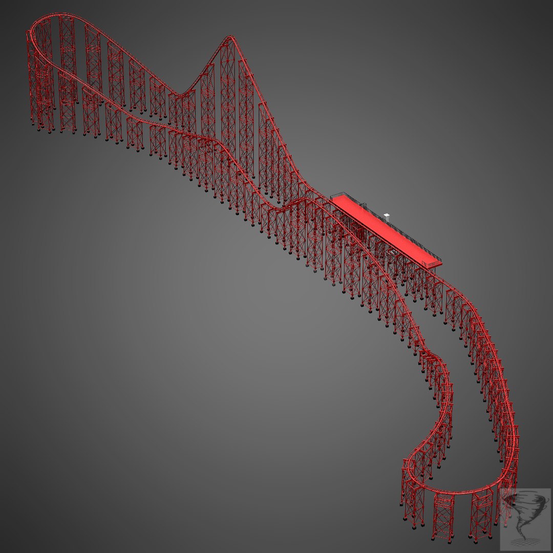 3ds Max Roller Coaster Track