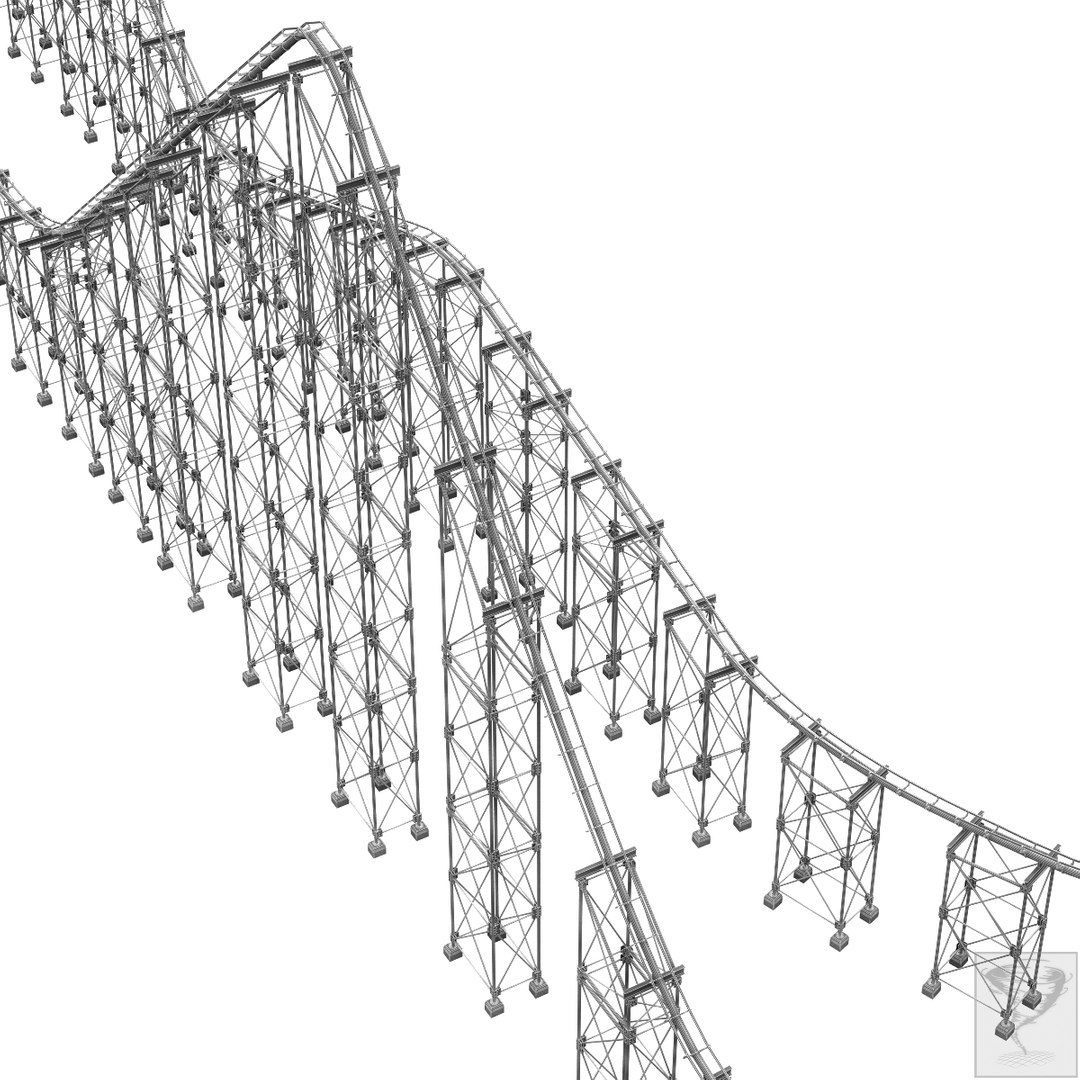 3ds Max Roller Coaster Track