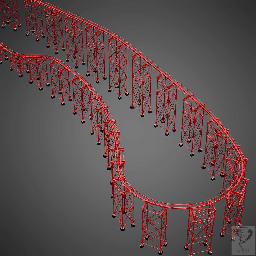 3ds Max Roller Coaster Track