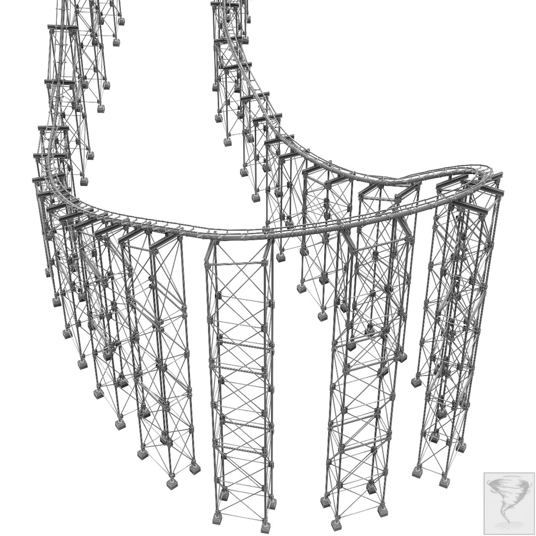 3ds Max Roller Coaster Track