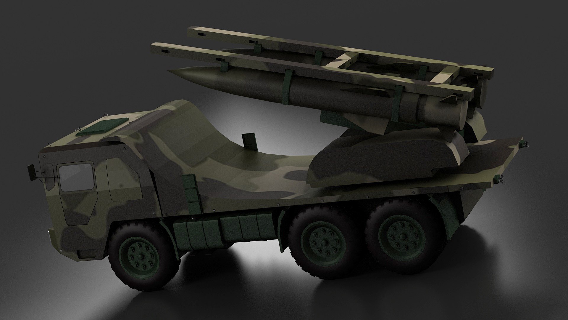 Missile Launch Vehicles Anti-aircraft Forces 3D Model - TurboSquid 2242870