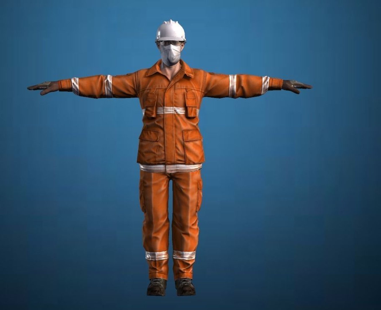 Construction worker Character Pack RIGGED ANIMATED 3D model ...