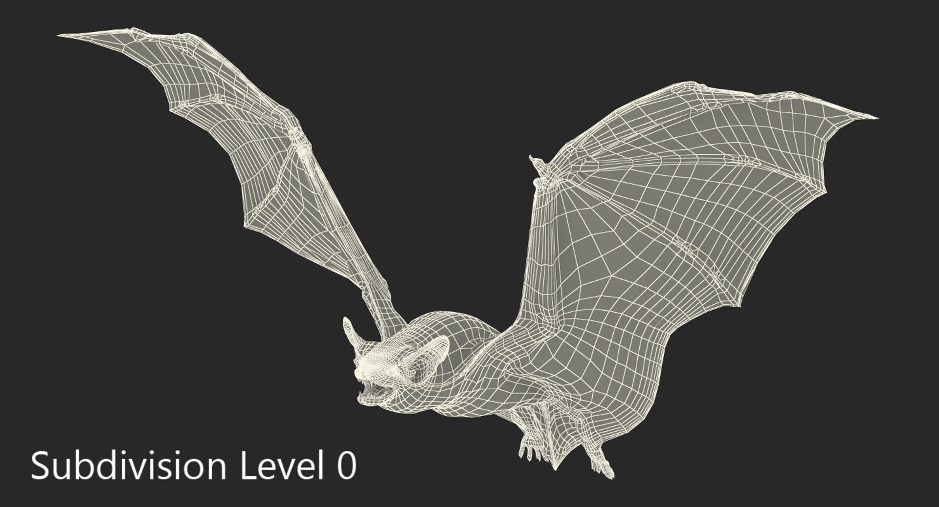 Flying Bat 3d Model