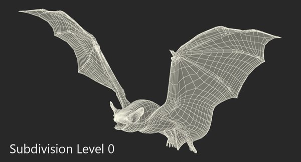 flying bat 3d model