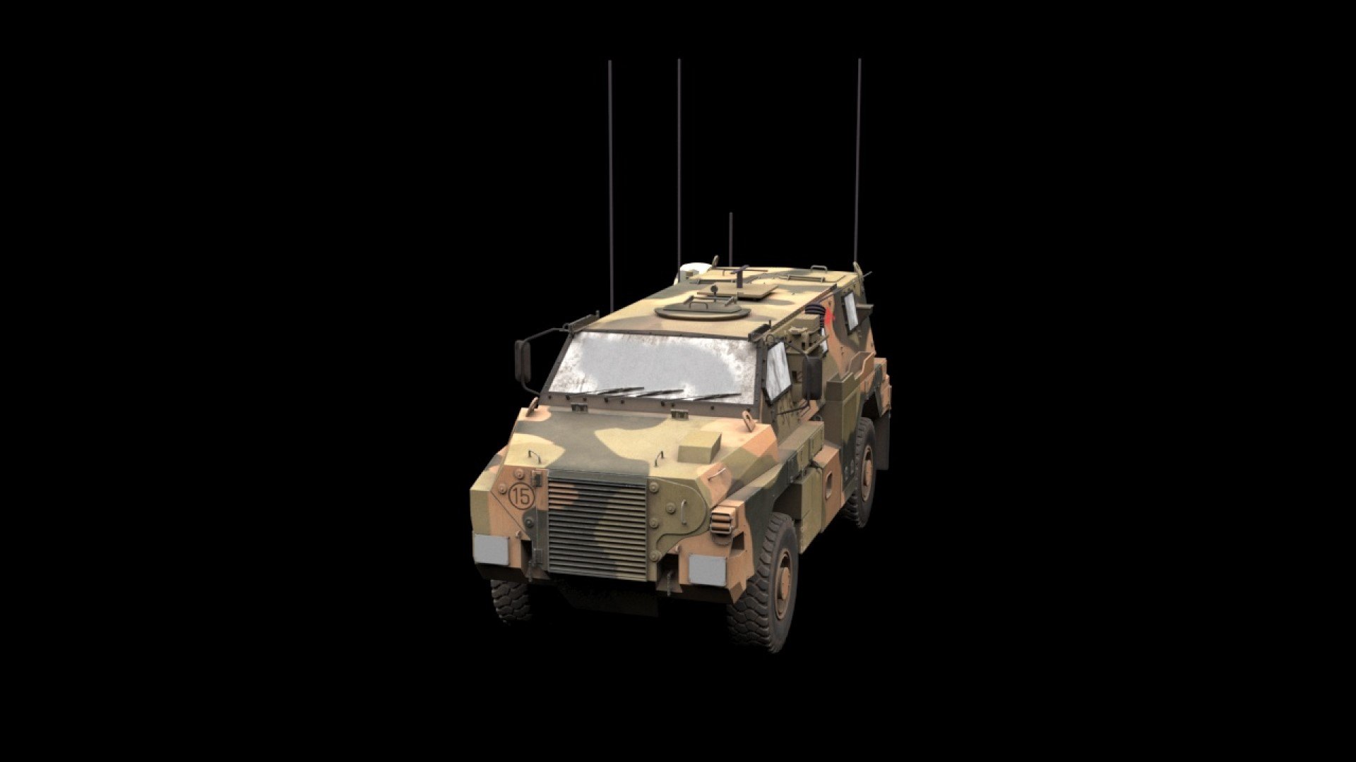 3D Model Bushmaster PMV Communications Variant - TurboSquid 2028209