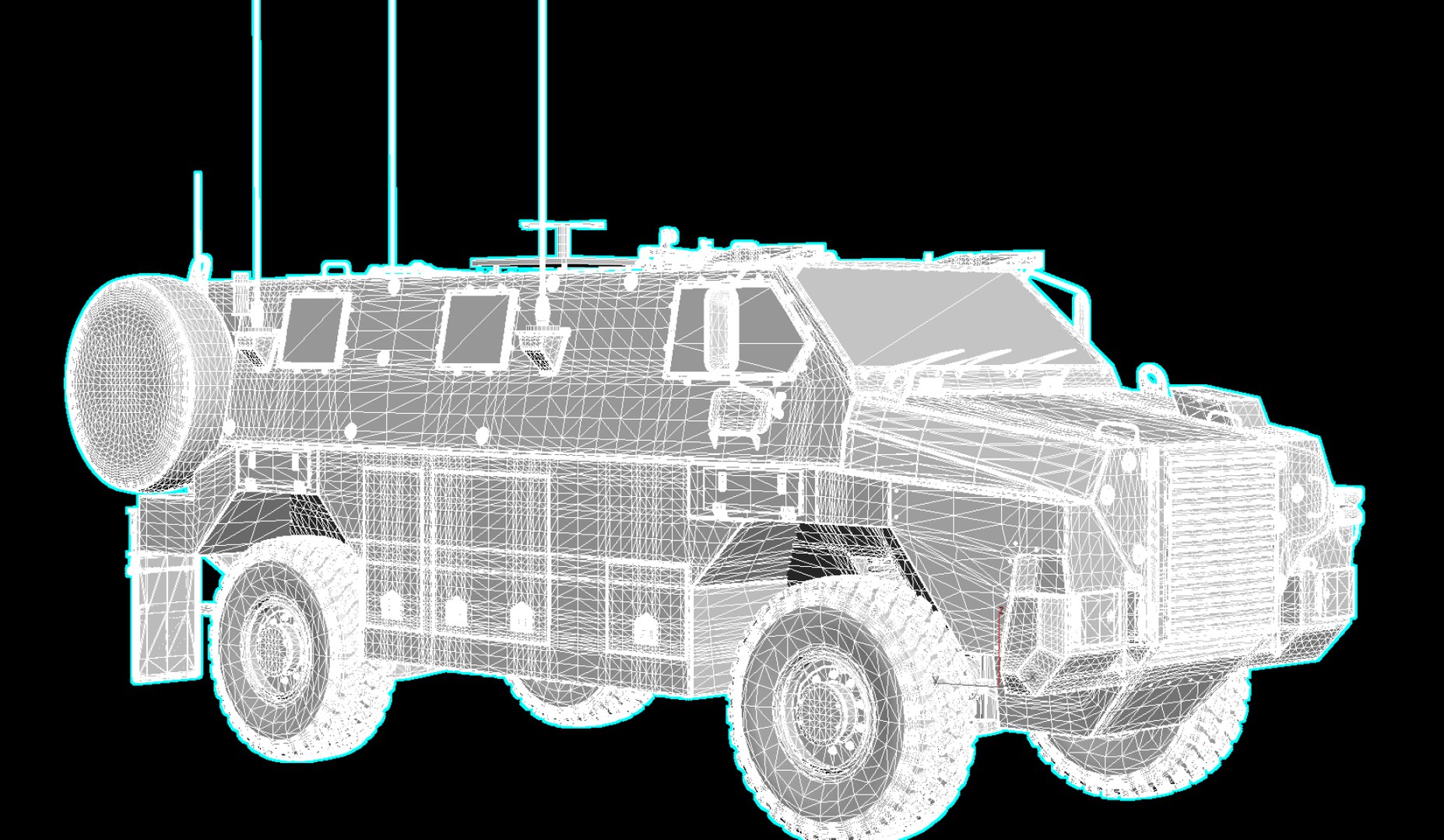 3D Model Bushmaster PMV Communications Variant - TurboSquid 2028209