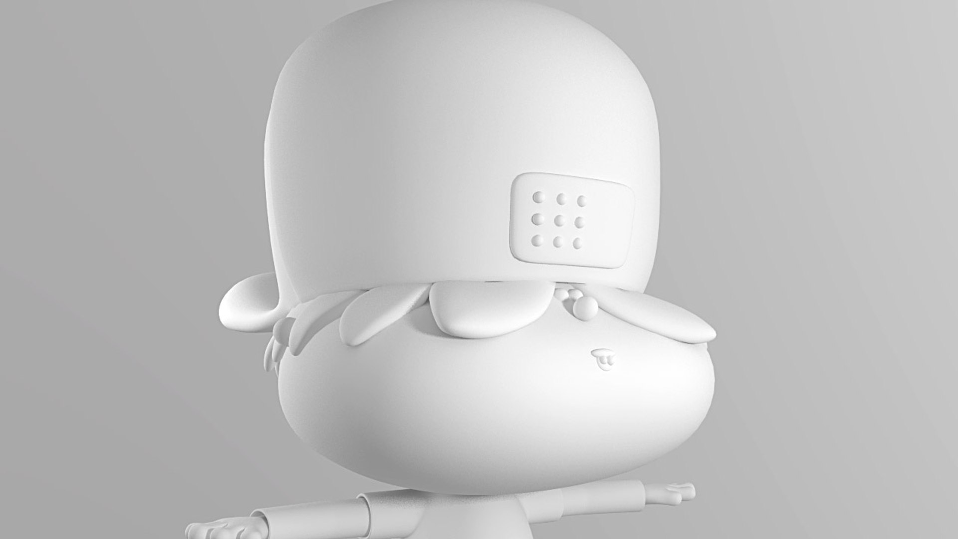 3d obj cartoon child