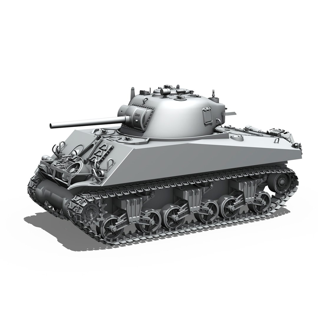 3d M4a3 Sherman - M4 Model