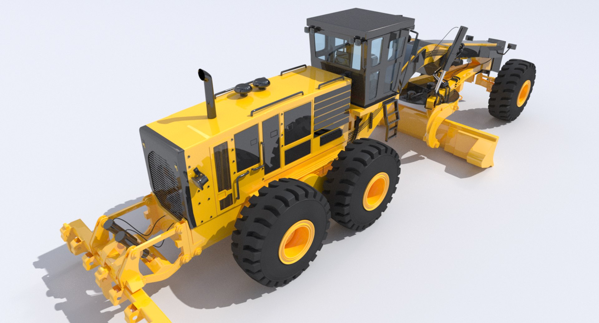 Motor Grader 3d Model