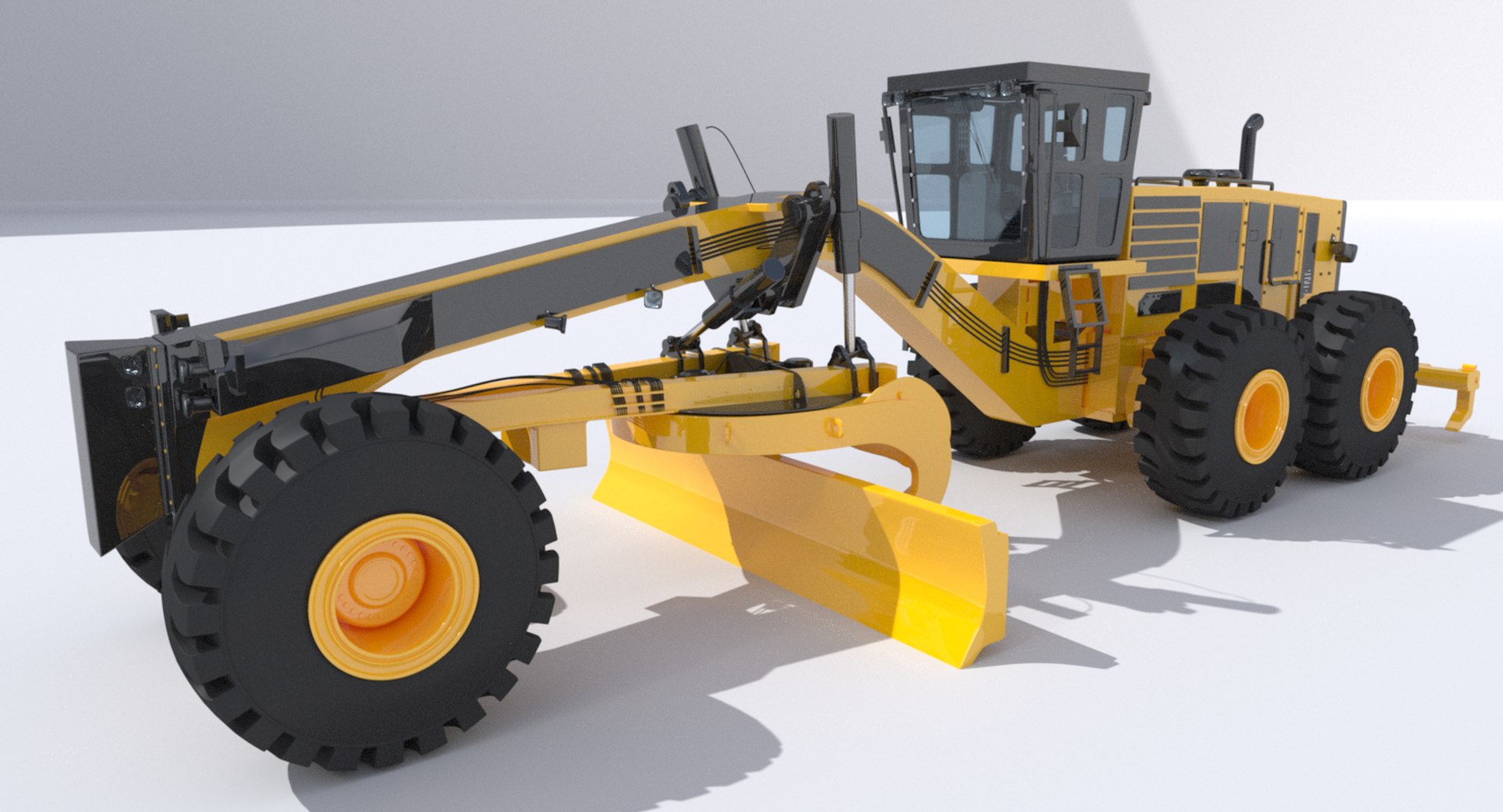 Motor Grader 3d Model