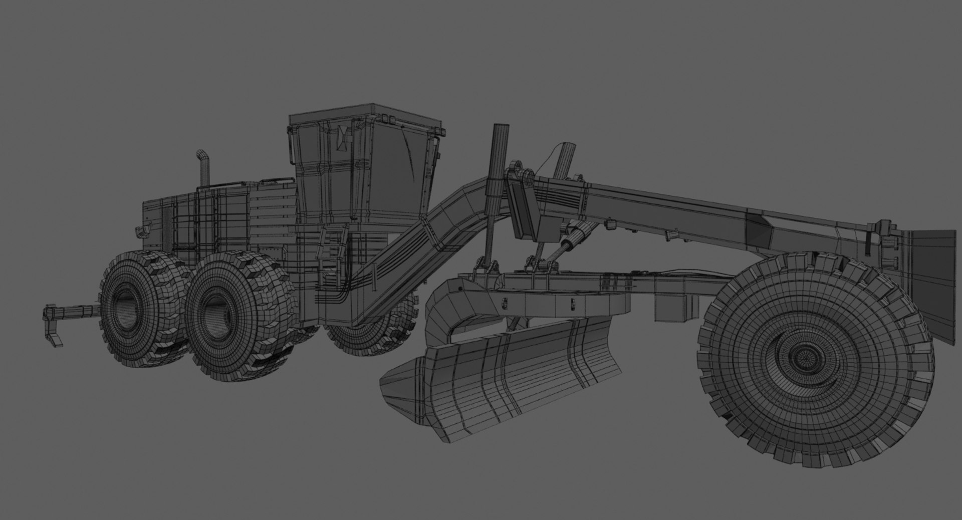 Motor Grader 3d Model