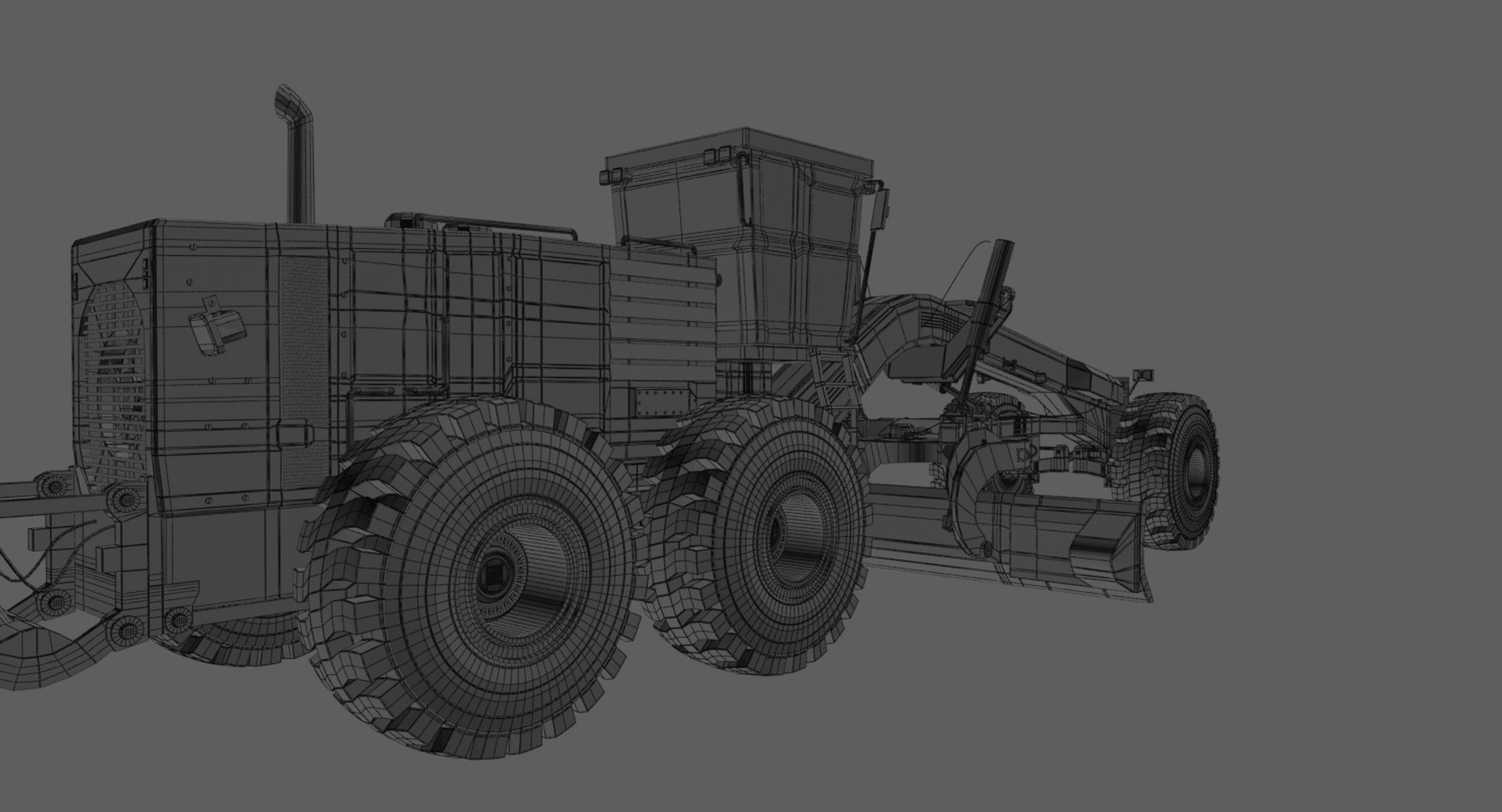 Motor Grader 3d Model