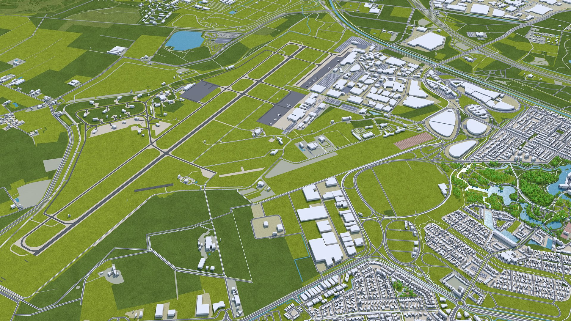 City area building model - TurboSquid 1617821