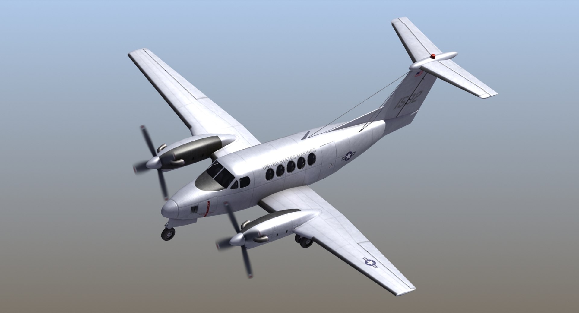 Beechcraft c12 huron 3D model - TurboSquid 1184051