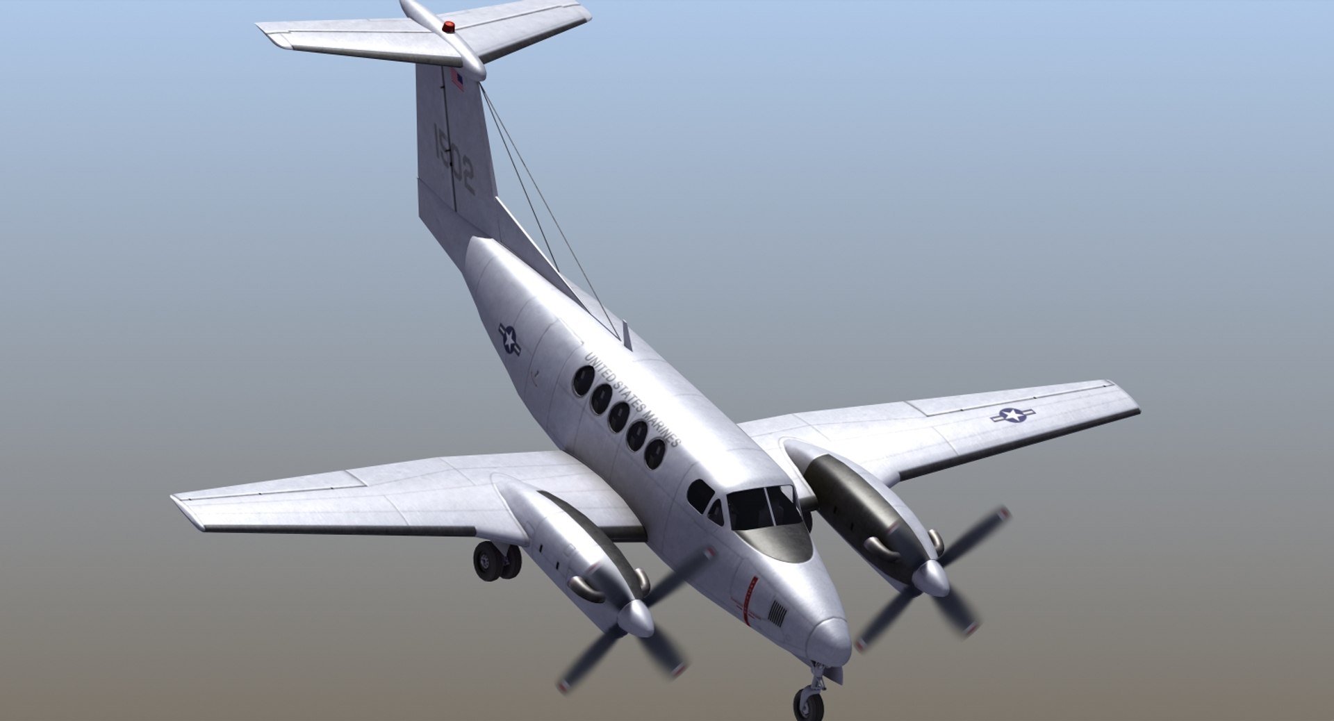 Beechcraft C12 Huron 3D Model - TurboSquid 1184051