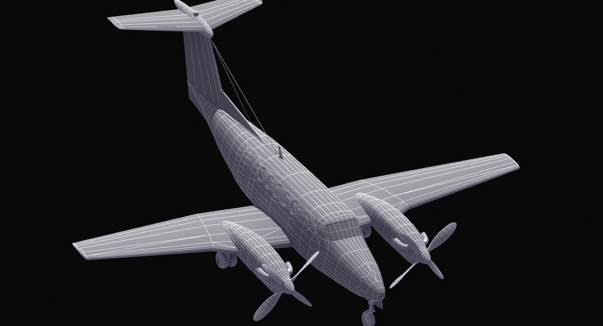 Beechcraft c12 huron 3D model - TurboSquid 1184051