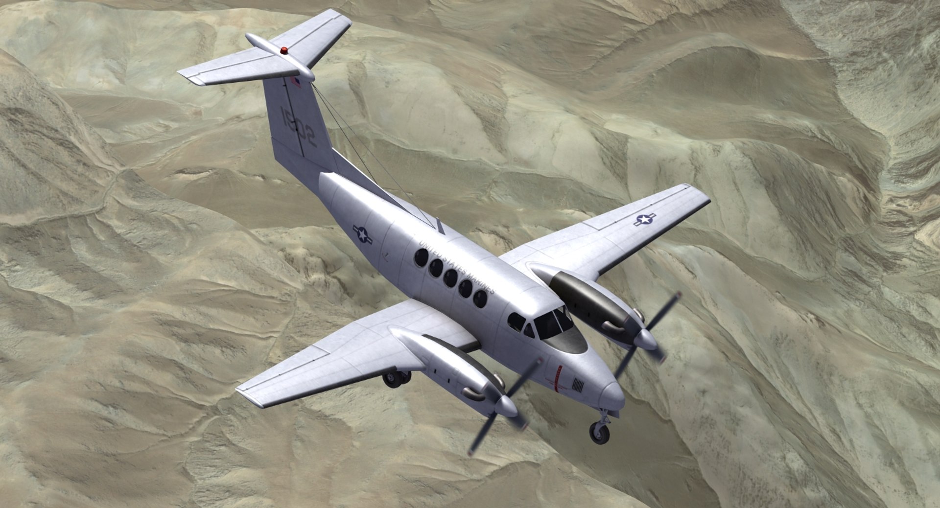 Beechcraft C12 Huron 3D Model - TurboSquid 1184051
